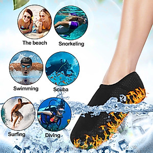 Palksky 1 Pairs Neoprene Cold Plunge Socks, Ice Bath Socks, Neoprene Booties Cold Water, Cold Plunge Tub Accessories, Reusable Toe Warmers for Cold Coolers, Ice Baths at Home(L)