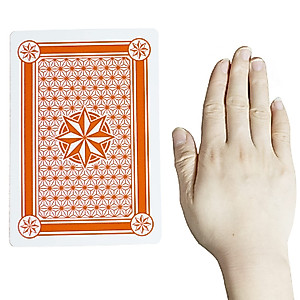 Jumbo Giant Playing Card Deck - 5x7 Inch Large Poker for Seniors Super Big Game Card Set Oversized Bridge Playing Cards Huge Magic Poker for Family Party Fun Suitable for All Ages