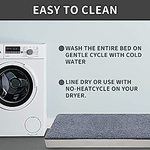 Outdoor Heated Pet Bed，Orthopedic Foam Heating Pet Bed for Small, Medium, Large and Dogs/Cats - Auto Temperature Control Outdoor Heated Cat Pad- with Removable Washable Cover - Water-Resistant Pet Mat