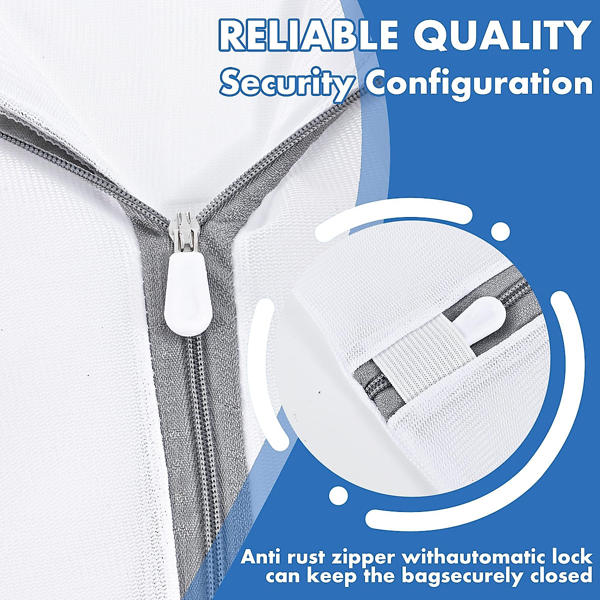 2Pcs Laundry Bags, Durable Small Fine Mesh Laundry Bags, Lingerie Bags for Washing Delicates (1Large 1Medium) Make Your Life Better