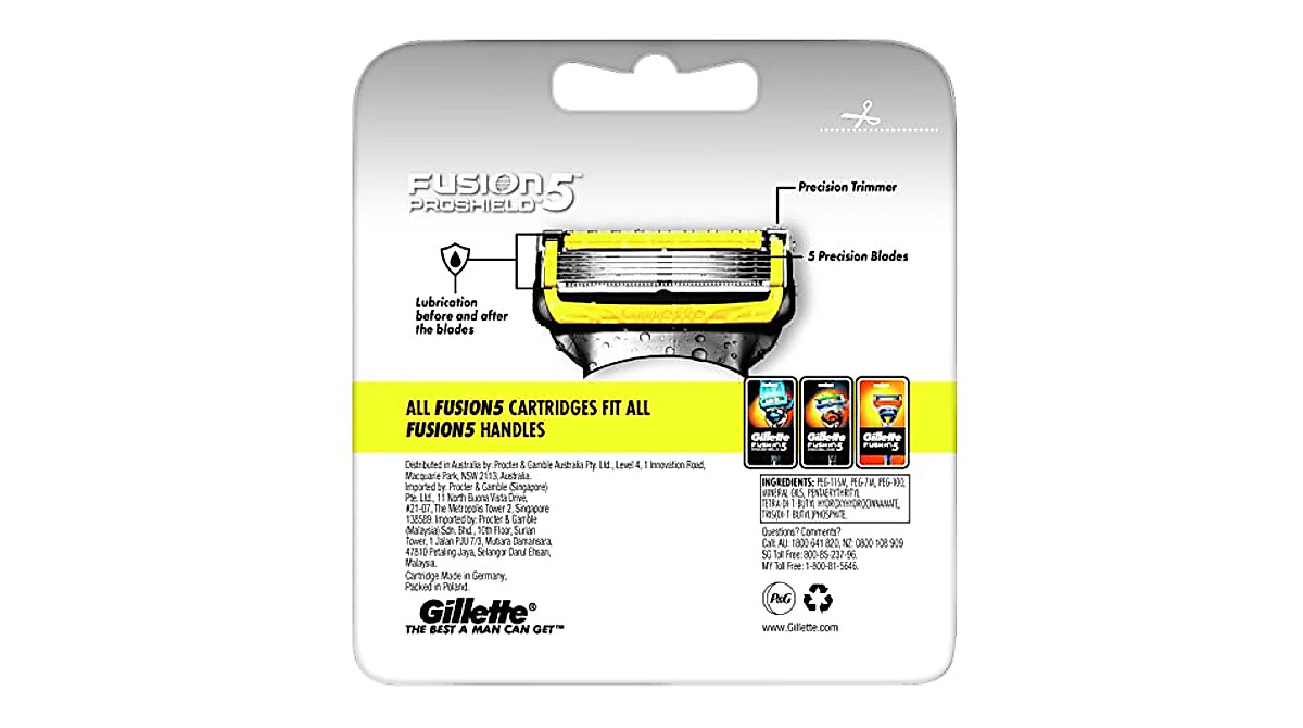 Gillette Fusion ProShield Razor Cartridges 8 Pack
