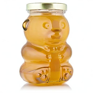 Nakpunar 12 pcs 9 oz Glass Bear Jars with Gold Lids for Honey, Candies, Piggy Banks (12, Gold)