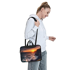 Ireland Sunset Seascape Laptop Bag for Women Men 15.6" Computer Sleeve Business Travel Briefcase Messenger Bag