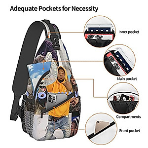 R-od W-ave Crossbody Bag,Sling Shoulder Backpack, for Outdoor Travel,Sports,Camping,Hiking,Shoulder Bags