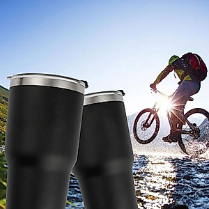 Chilamics 30oz Tumbler, Stainless Steel Vacuum Insulated Coffee Tumbler Cup, Double Wall Powder Coated Travel Mug, Black