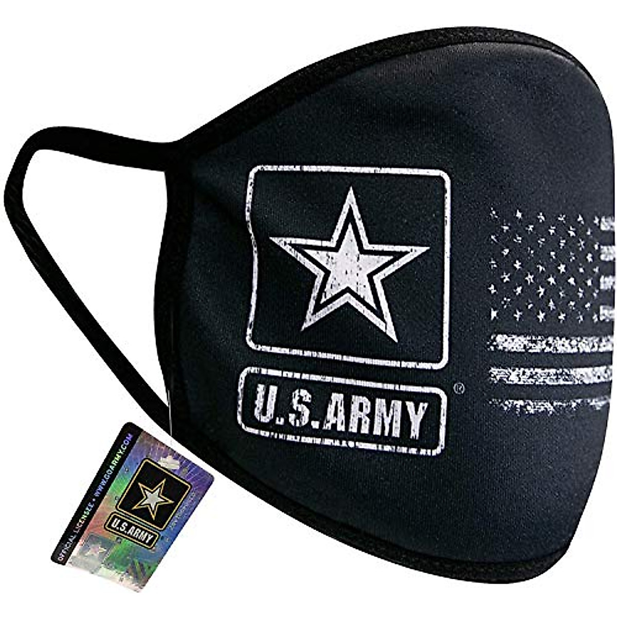 Icon Sports U.S. Army Military Officially Licensed Primary Logo Reusable Face Covering Cloth 01-3