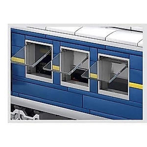 General Jim's City Series Power Blue Diesel Cargo Train Detailed Building Blocks Toy Playset Building Set with All Accessories Shown for Teens and Adults