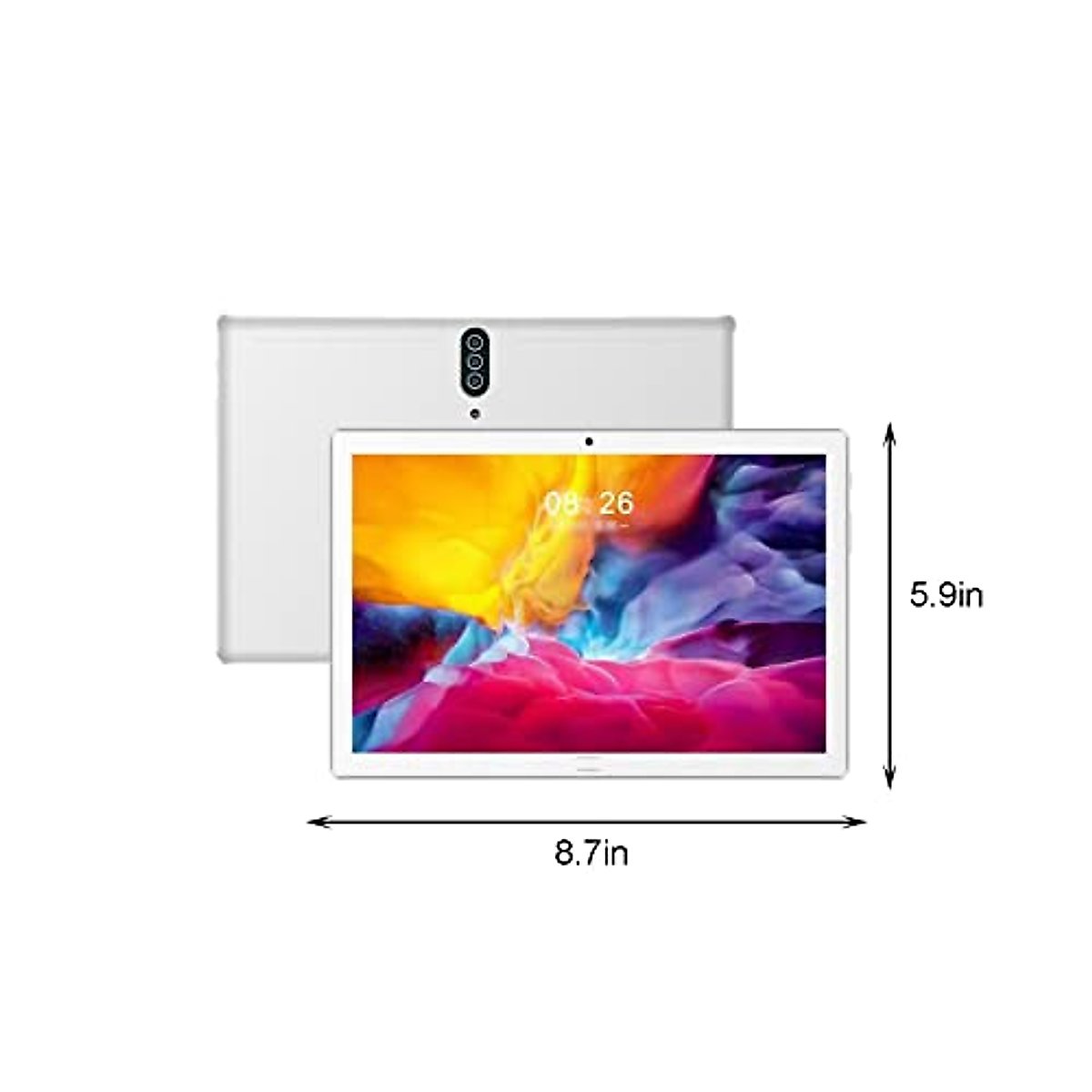 Ewbzo 10.1 Inch Tablet, 8-core IPS, HD Screen, WiFi, Bluetooth, Android Voice Call, Game Tablet, Support SIM Communication Function MTK, Android 5.1 Operating System