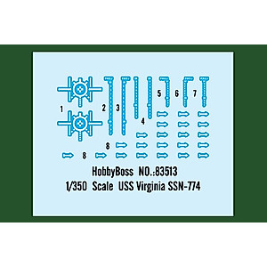 Hobby Boss USS Virginia SSN-774 Boat Model Building Kit