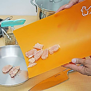 Multicolored Cutting Boards, Set of 4 - Southern Homewares - Durable Flexible Plastic Kitchen Food Prep Mats