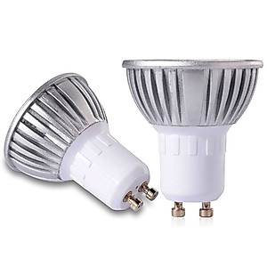 MODOAO 3W GU10 LED Bulbs, Dimmable Spot Light Bulb,Recessed Lighting,110 Volts 30 Degree Beam Angle, 30W Halogen Bulbs Equivalent,300LM,6000K Cool White 6 Pack