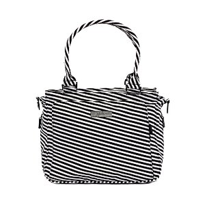 JuJuBe Be Classy Structured Multi-Functional Diaper Bag/Purse, Onyx Collection - Black Magic