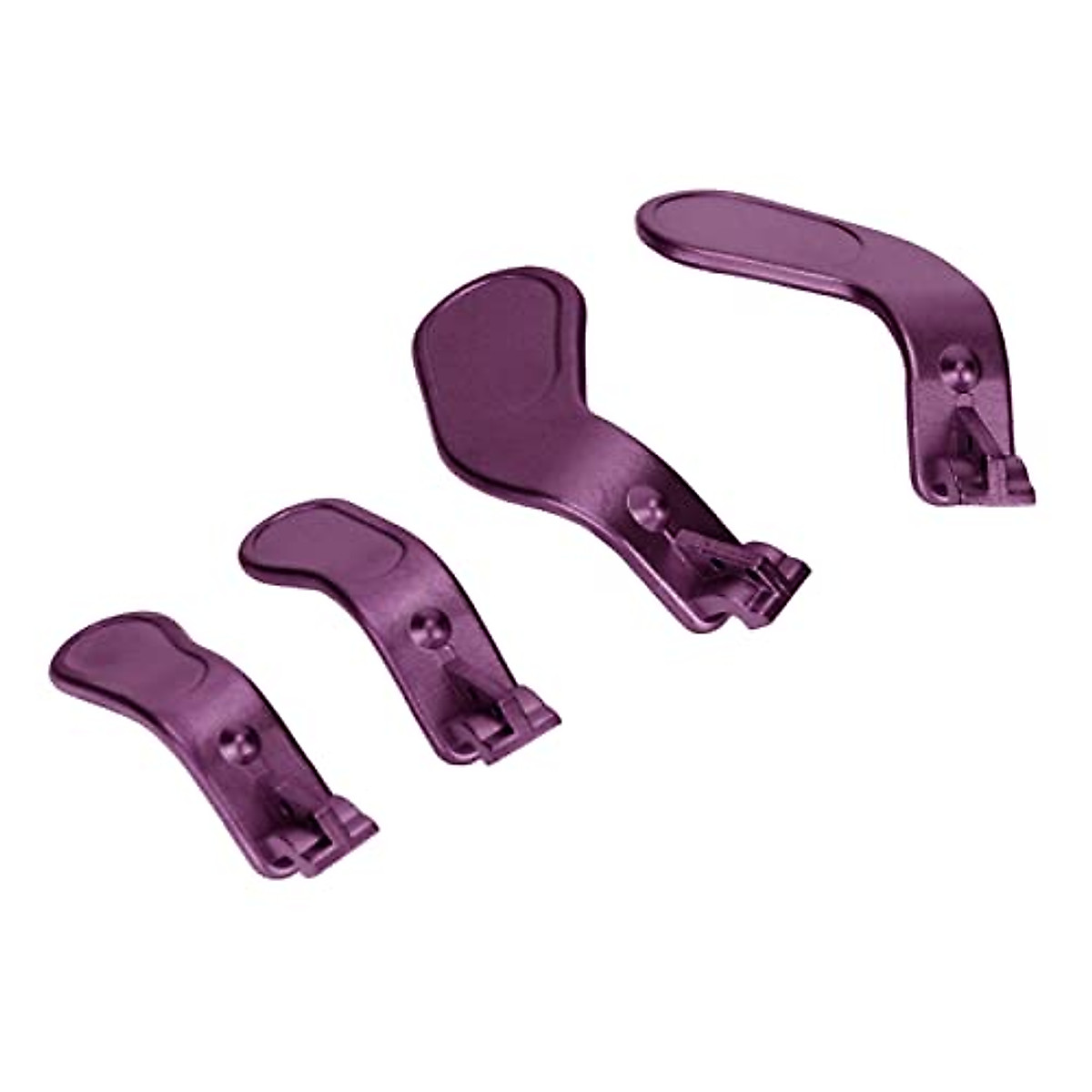 Metal Paddle Replacement, Easy To Replace Simple Operation 4pcs Controller Paddles Interchangeable Improve Accuracy for Elite Controller(Purple)