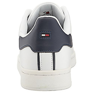 Tommy Hilfiger Men's Liston Sneaker, White/Navy 185, 9.5M
