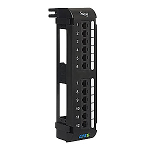 ICC CAT6 Vertical Patch Panel with 12 Ports