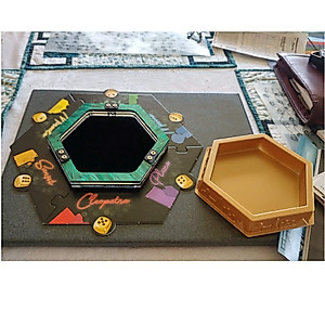C4Labs Mini Personal Size Hexagon Gaming Dice Tray-7"x5.5"