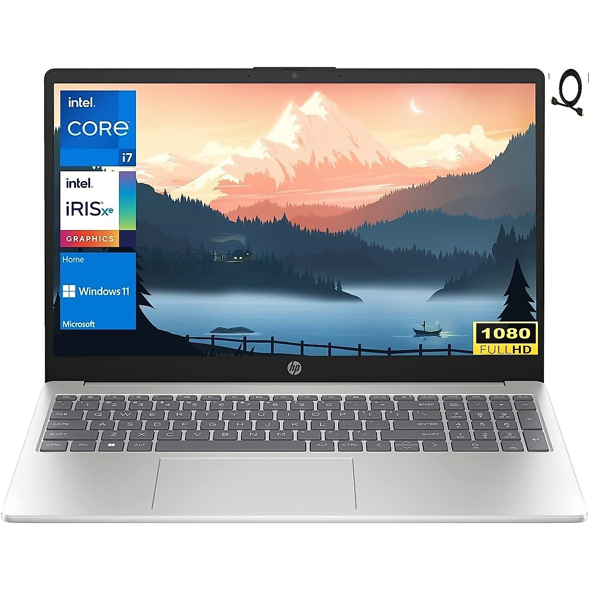 HP 2023 14 inch FHD Laptop, Anti-Glare IPS Display, 13th Gen Intel i7-1355U Processor, 12GB RAM 1TB PCIe SSD, Backlit Keyboard, True Vision HD Webcam, WiFi 6, Bluetooth, Windows 11 Home, Silver