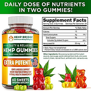 Gummies - Made in USA - Safe and Natural Omega 3 Supplement - Max Value in Each Gummy - Vitamins B & E and Omega 3, 6, 9-60 Pcs