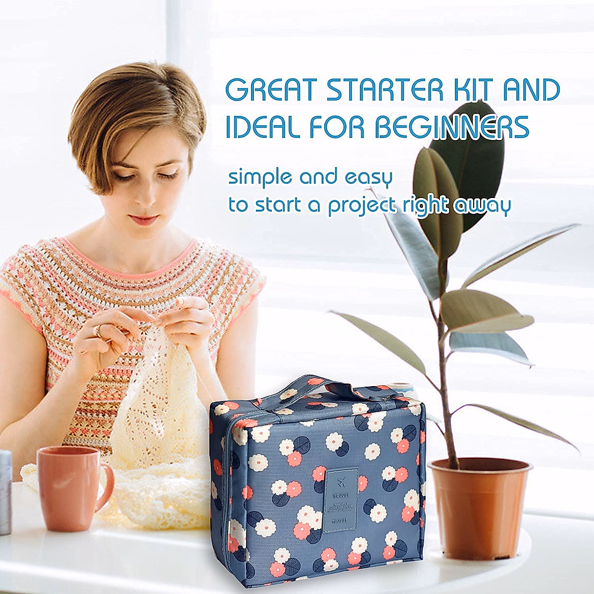 12 Colors Cotton Size 3 Crochet Thread Craft Yarn for Knitting and Crochet Perfect Beginner Kit