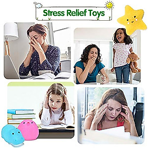 ORWINE Squishies 28pcs Mochi Squishys Toys 2nd Generation Party Favors for Kids Birthday Gift for Girl Boy Glitter Mini Squishy Mochi Animal Squishies Stress Relief Toy Xmas Gift for Kid Adult, Random