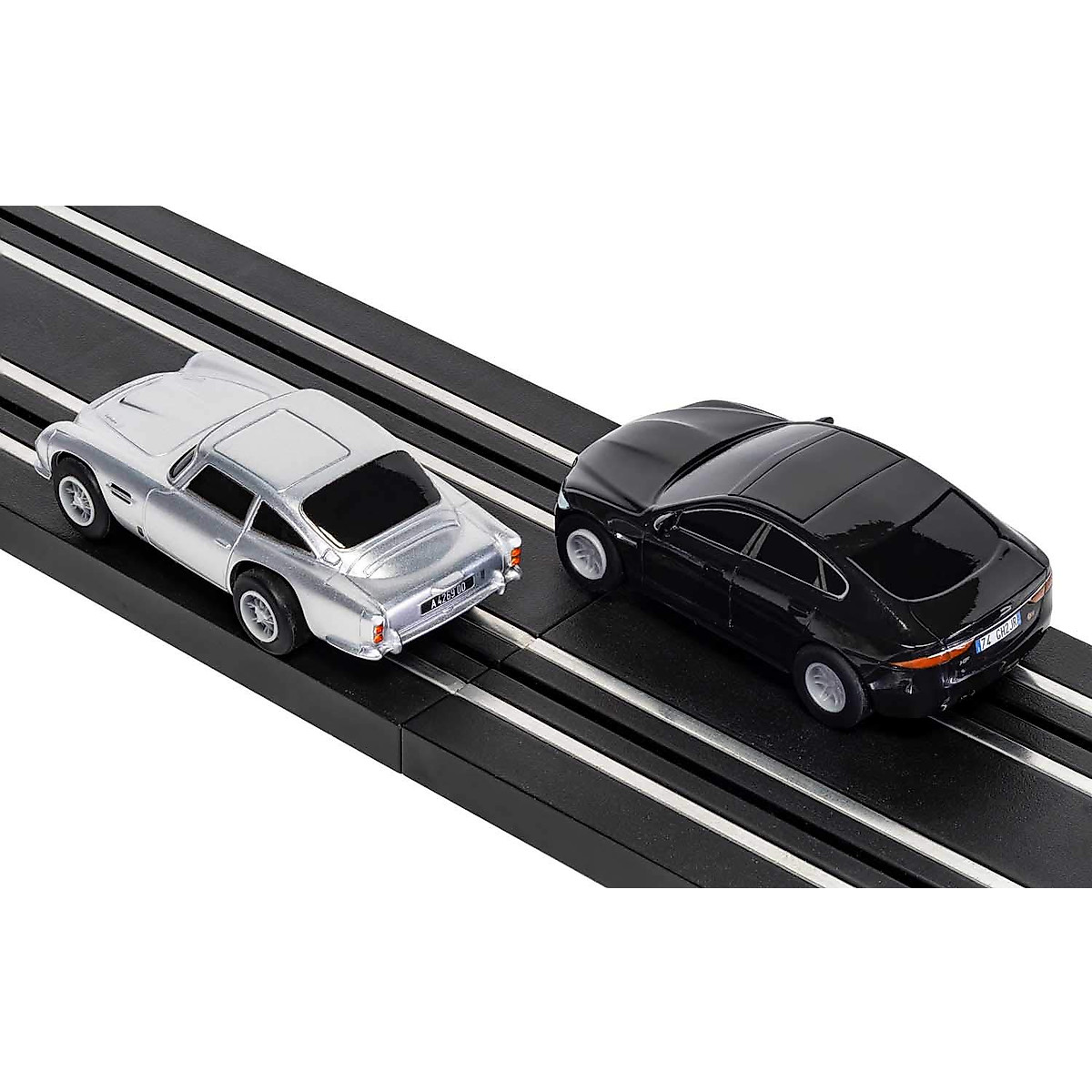 Scalextric Micro James Bond No Time to Die 1:64 Battery Powered Slot Car Race Track Set G1161T, Black