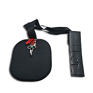 sleeri Weed Eater Strap Weedeater Harness - Universal String Trimmer Single Shoulder Pad Strap - Shoulder Arm Saver - Adjustable Grass Trimmer Weed Whacker Harness for Garden Lawn, Black