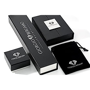 925 Italian Sterling Silver 2mm Solid Franco Chain, Rhodium Plated Square Box Link Necklace, Giorgio Bergamo (24)