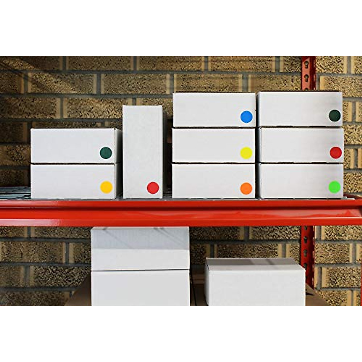 ChromaLabel 1 Inch Round Label Permanent Color Code Dot Stickers, 1000 Labels per Roll, Fluorescent Green