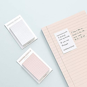Monolike Smoothie Grid Sticky-it - 5p Set Self-Adhesive Memo Pad 50 Sheets
