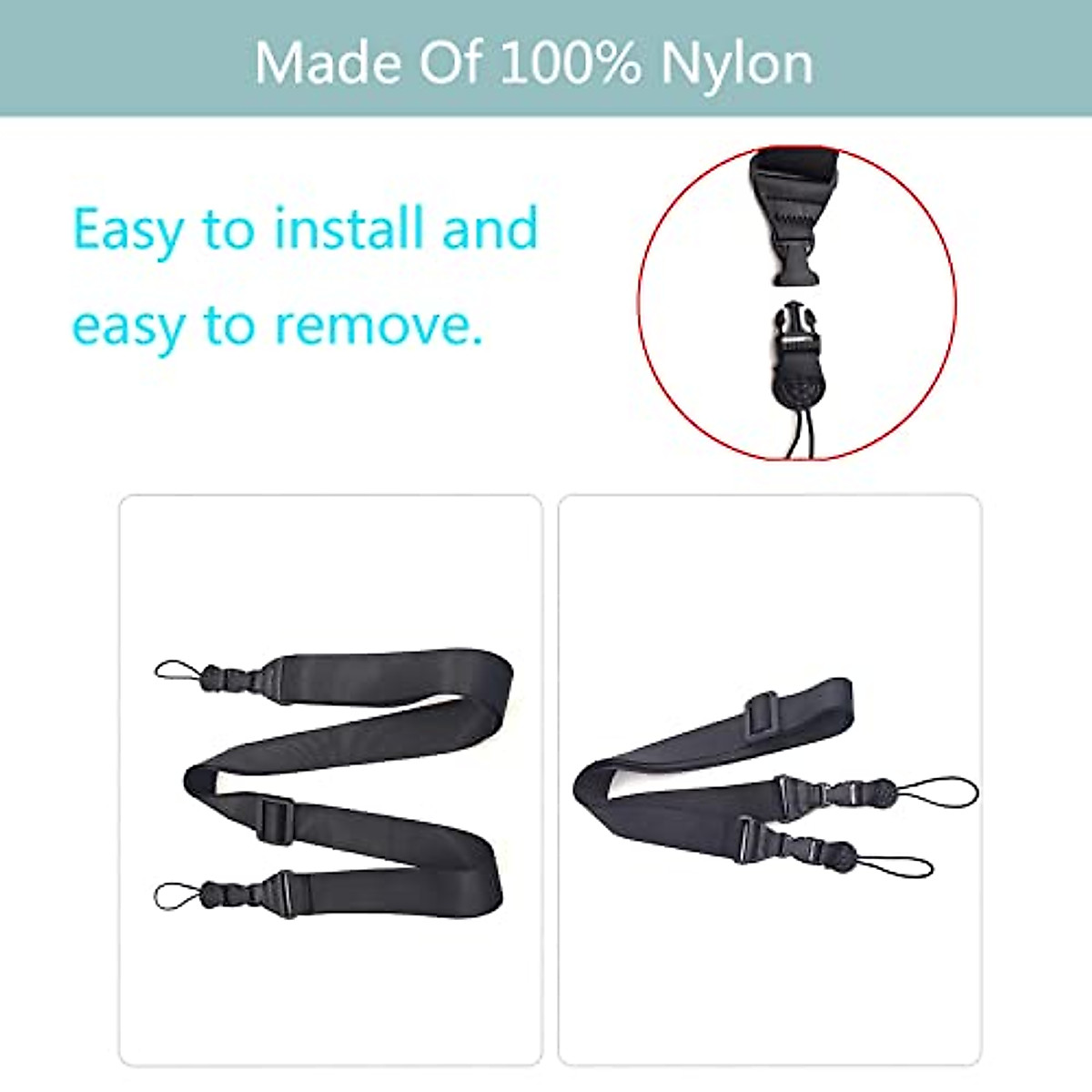 Gowjaw 3 Pack Adjustable Shoulder Strap:Comfortable for iPad Strap Nylon Neck Lanyard for iPad/Samsung Tablet Case,Camera Binocular Crossbody Laptop Luggage Bag