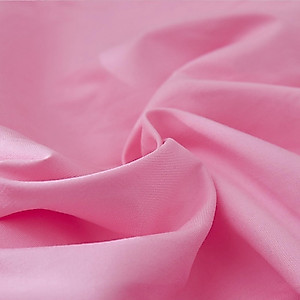 JSD Pink Crib Bed Skirt 14 in Deep Drop Dust Ruffle Double Layer Microfiber Nursery Bedding Skirt for Baby Girls