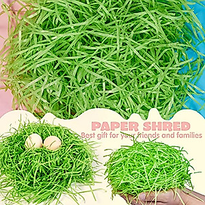 JOYIN Crinkle Cute Recyclable Paper Shred Filler(Pink, Yellow and Green) for Gift Wrapping, Basket Filling, Party Decoration, Basket Grass Stuffers 280g (10 oz.)
