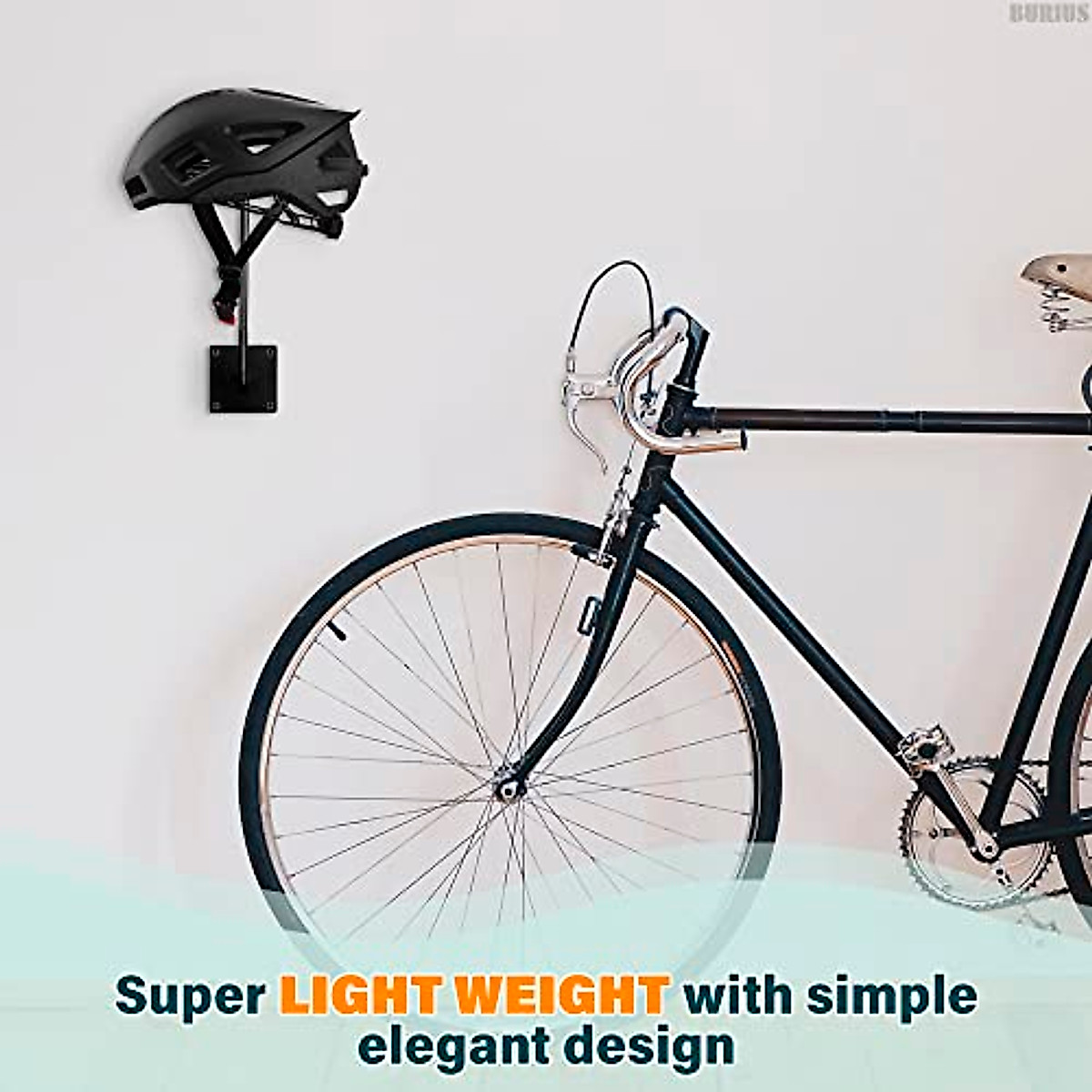 9Pcs Wall Hat Rack Helmet Stand - Black Metal Baseball Hat Organizer Hat Display Rack Helmet Holder Wall Mount Closet Storage- Wig Stand Home Organization Motorcycle Helmet Accessories Cowboy Hat Rack