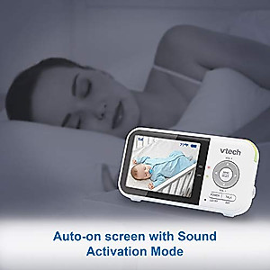 VTech VM819 Video Baby Monitor with 19 Hour Battery Life, 1000ft Long Range, 2.8” Display, Auto Night Vision, 2Way Audio Talk, Temperature Sensor and Lullabies