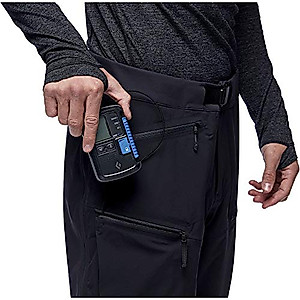 Black Diamond Mens Dawn Patrol Hybrid Ski Pants, Black, Large