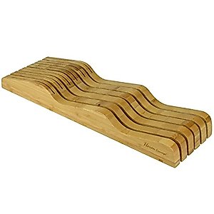 16 Knives Organic Bamboo Knife Block