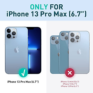 i-Blason Ares for iPhone 13 Pro Max Case 6.7 inch [Built-in Screen Protector] [Military-Grade Protection] Clear Full-Body Shockproof Rugged Bumper Phone Case for iPhone 13 Pro Max (Alpine Green)