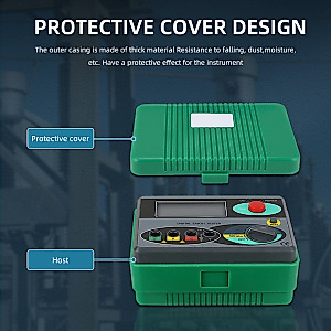 Digital Earth Ground Resistance Tester Multimeter Resistance Measurer 0-2000 Ohm