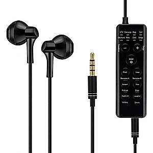 KOKITEA Voice Changer Headsets, Earbud Headphones, for Phone/PS4/Xbox/Switch/IPad/Computer/Laptop/Anchor/Cam Girl/Kids