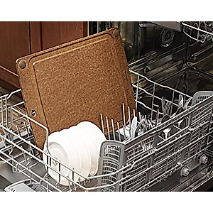 Epicurean All-In-One Cutting Board with Slip Feet and Juice Groove, 17.5-Inch × 13-Inch, Nutmeg/Brown