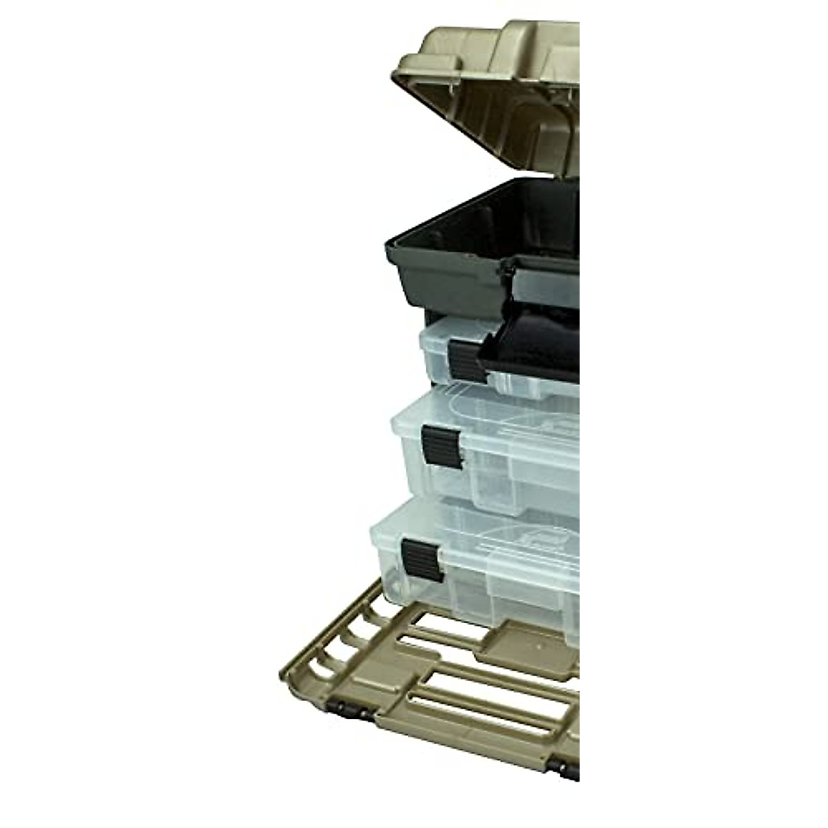 Plano Molding 1363 Stow N Go Toolbox, Graphite Gray and Sandstone