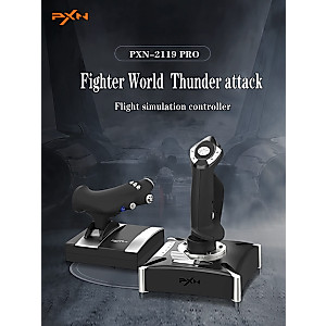 PXN-2119Pro Flight simulator controls Flight Stick with Vibration for PS4/xbox one/xbox Series X/S PC Windows 7/8/10/11（Not Support Mac Systems PS3/ PS5/xp/vista）Original handle guide