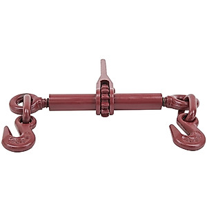 Mytee Products (2 Pack) Ratchet Chain Binder 1/4" - 5/16" Chain Binders Tie Down Hauling Red