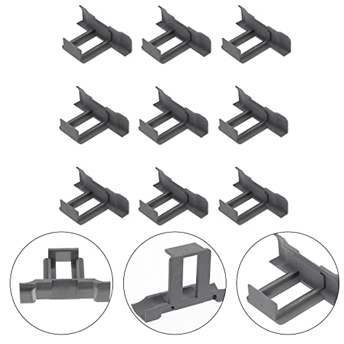 TEHAUX 10Pcs Photovoltaic Panels Water Drained Away Clip Remove Stagnant Water Clips
