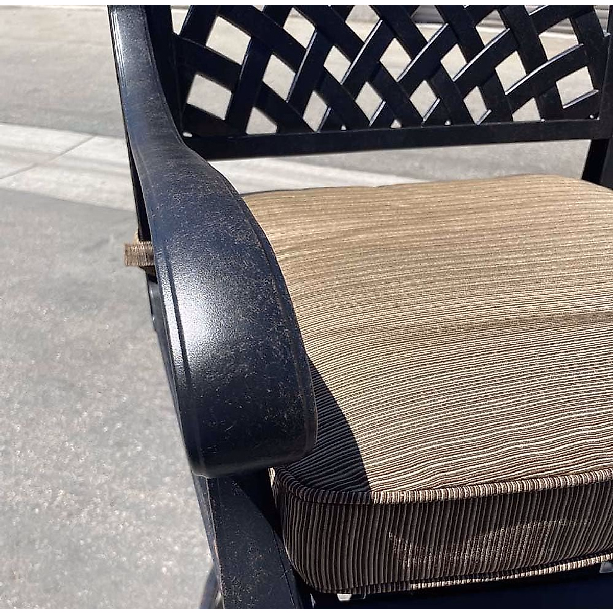 Cast Aluminum Patio Dining Set Nassau 11 Piece Outdoor Furniture with 46"x120" Rectangle Table