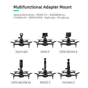 Nightlight LED Position Light for FPV Drone Night Fill Light with Mount Compatible with DJI FPV Combo