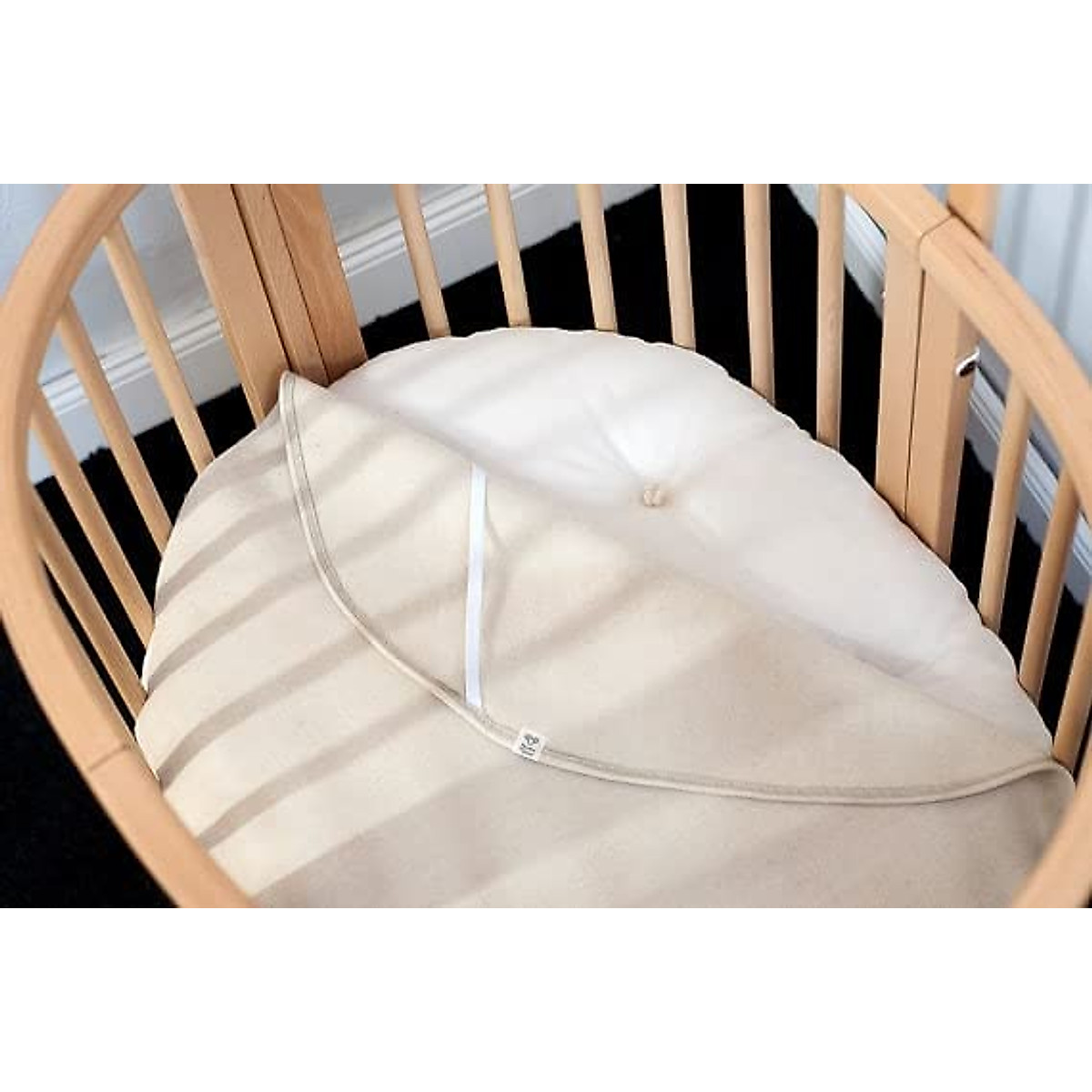 Home of Wool Washable 100% Wool Crib Mattress Waterproof Protector/Puddle Pad - 28 x 52? (71 x 132 cm)