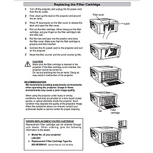 AKCTBOOM Replacement Air Dust Filter 003-003084-01 / ET-SFYL080 for CHRISTIE LWU505,LW555,LX505,LX605,EIKI LC-WUL100,LC-WXL200,LC-XL100,LC-XL200,SANYO PLC-XM100,PLC-XM150/L,PLC-ZM5000/L,PLC-WM5500/L