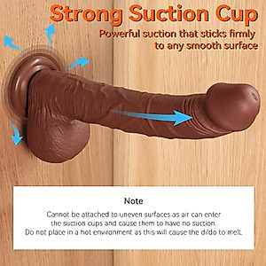 CaHase 13 Inch Huge Dildo Black 2'' Diameter Realistic with Strong Suction Cup, Soft & Sturdy Double-Layer TPE + Silicone Big Dildos for Adults Pleasure Sex Toys & Game