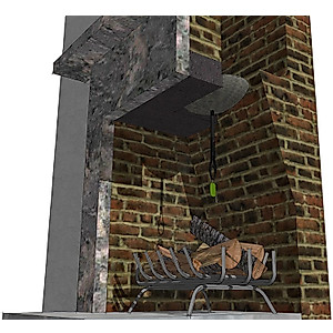 Flueblocker for 12"X12" Square Chimney Flue - Chimney Sheep Fireplace Draft Stopper Replacement Damper Fireplace Plug - Better Than Inflatable Pillow or Balloon - Save Energy Block Odor & Debris